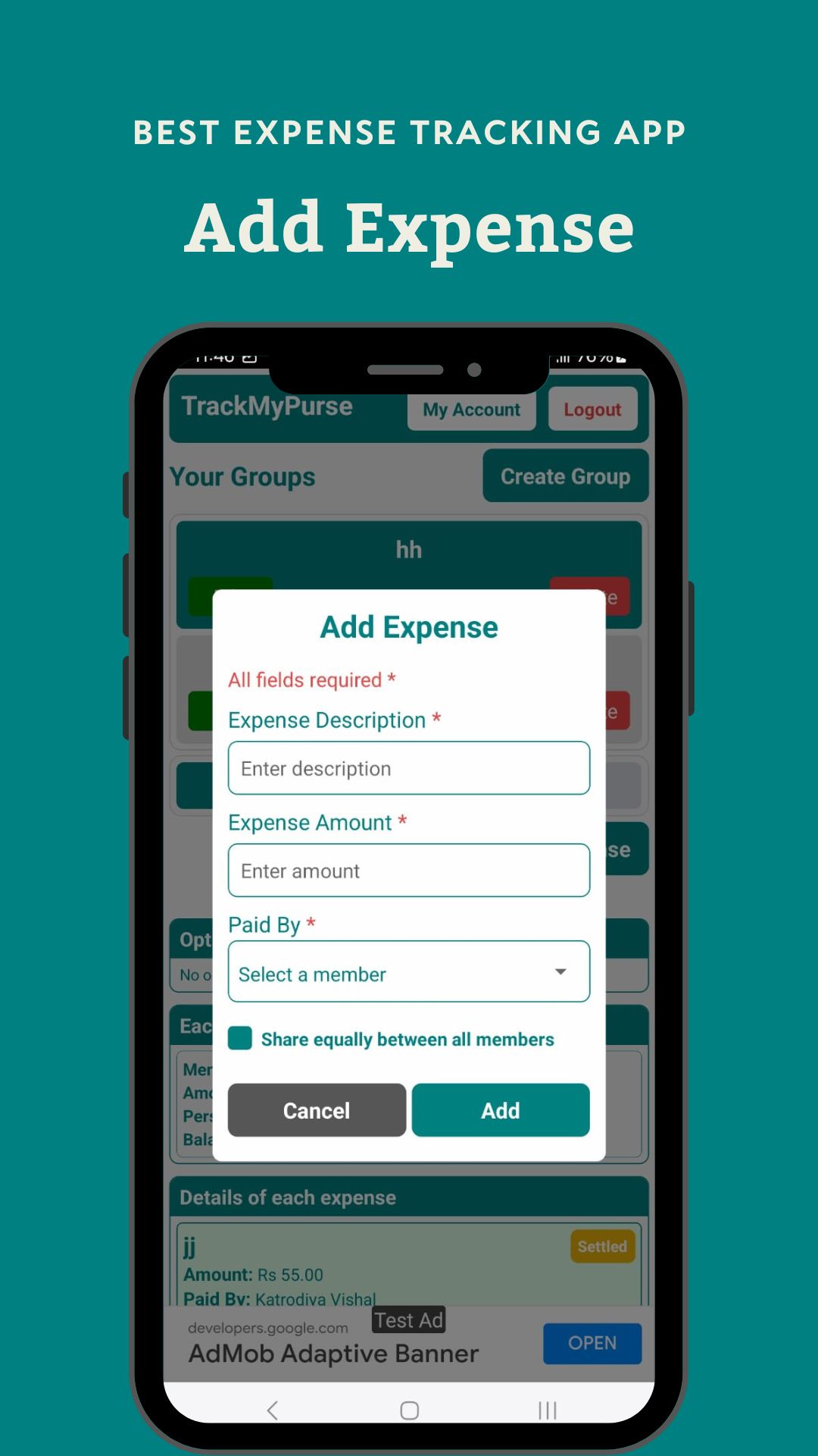 Track My Purse - Best Expense Tracker